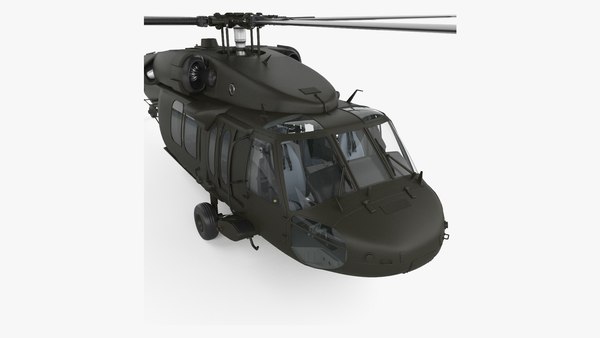 modèle 3D de Sikorsky UH-60 Black Hawk avec intérieur HQ - TurboSquid ...