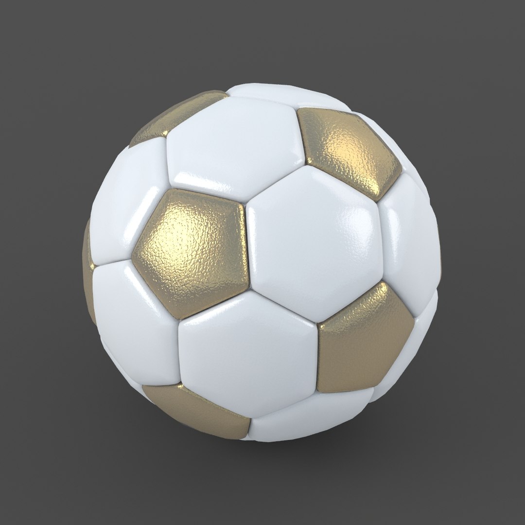 3d Model Of Soccer Ball White