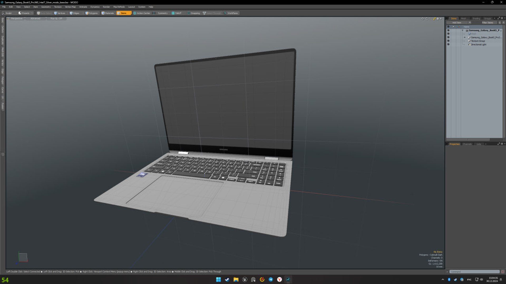3D Samsung Galaxy Book5 Pro360 Intel7 Silver - TurboSquid 2335612