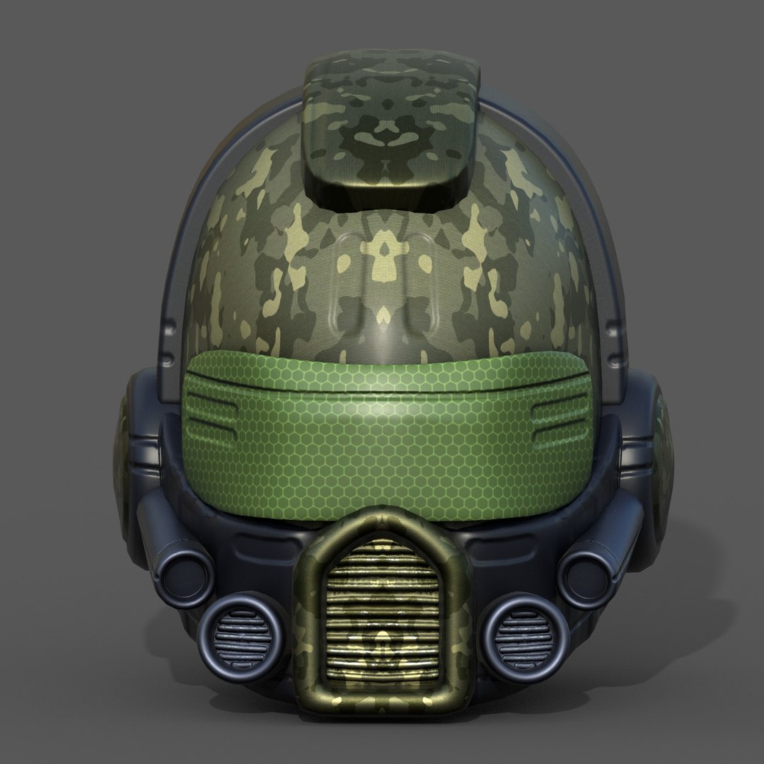 Gas Mask Helmet Model - TurboSquid 1606308