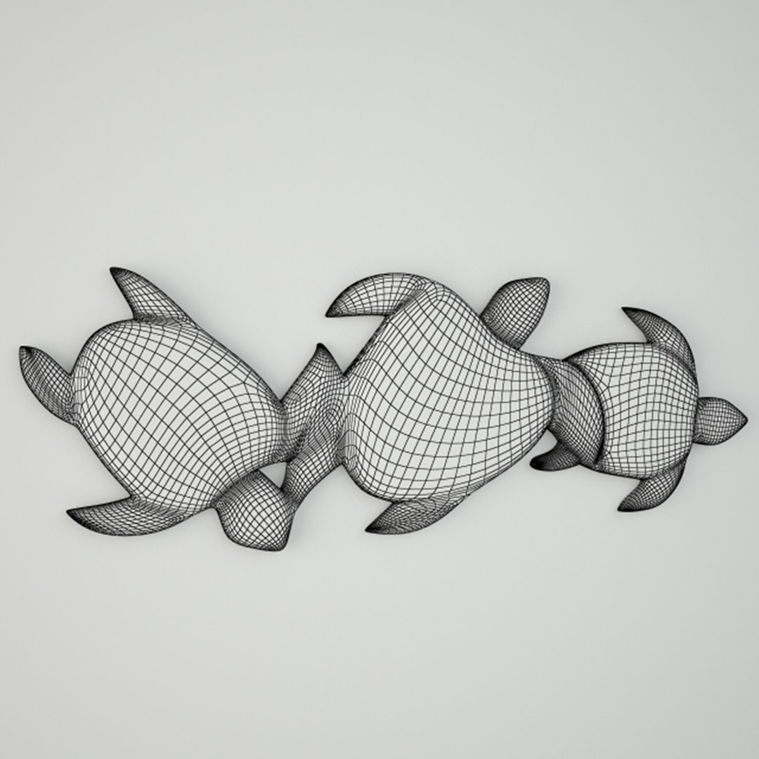 Relief panel carving sea turtle 3D - TurboSquid 1203099