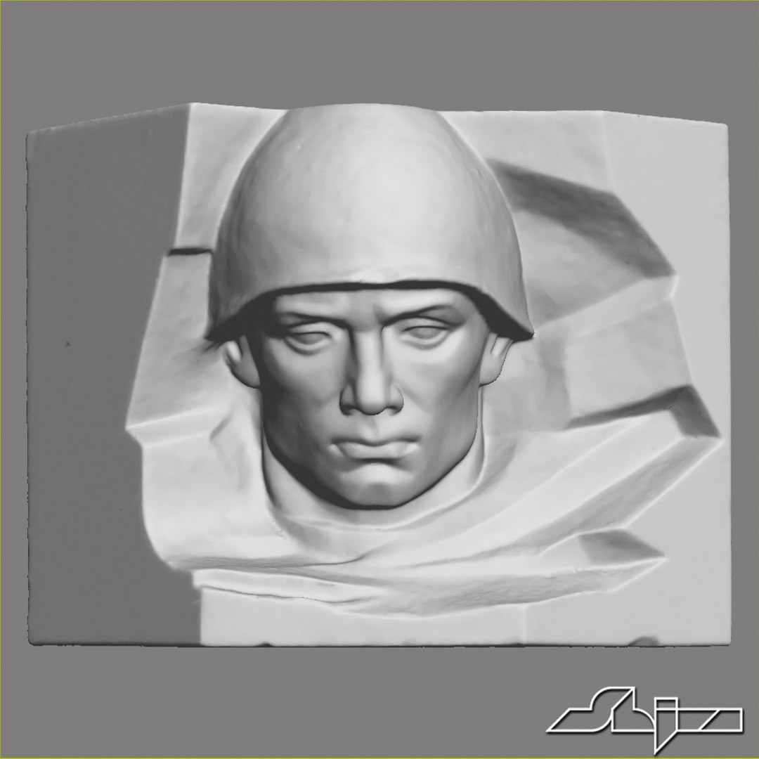 3ds Russian Soldier Sculpture