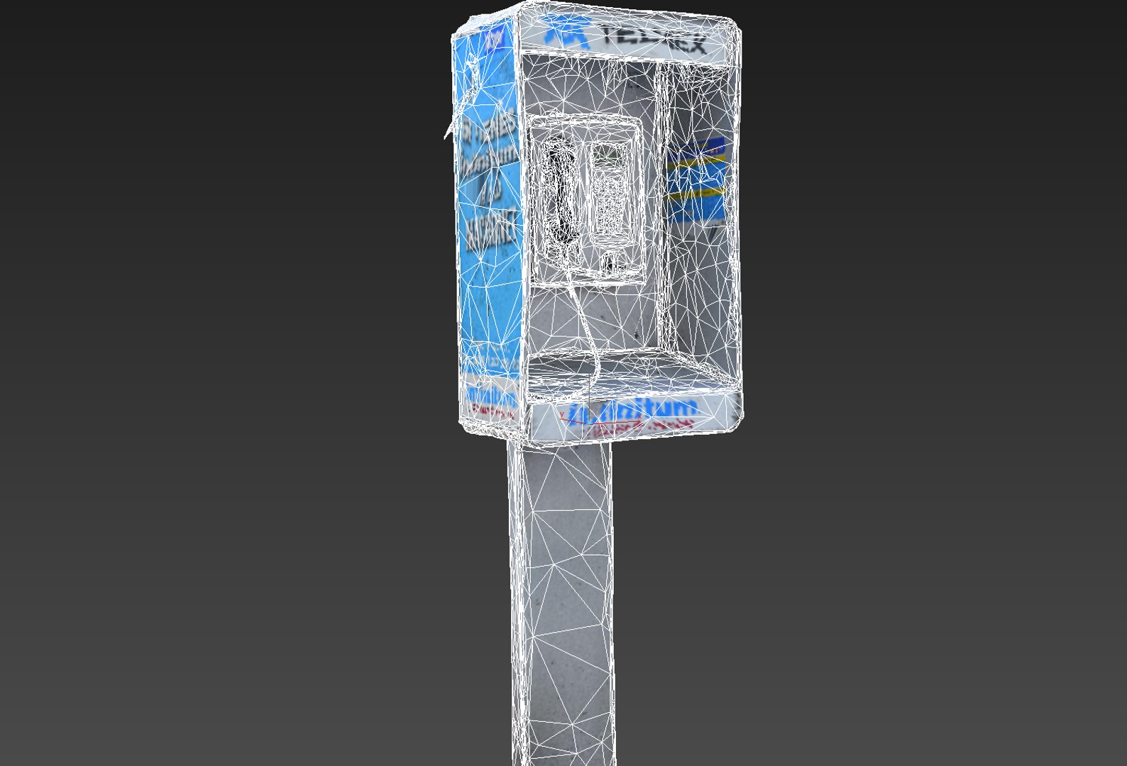 3D Telephone Box Mexico Model - TurboSquid 1489368