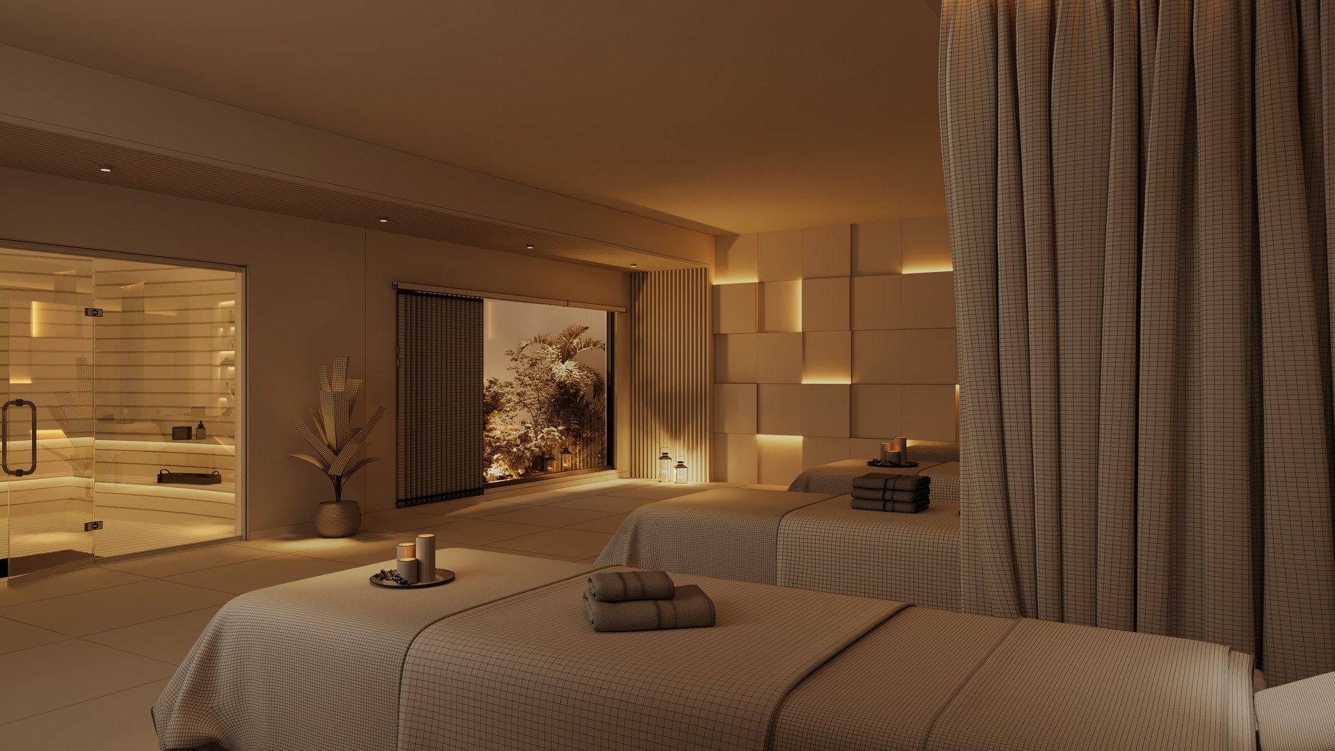 Sauna Bath And Spa Interior3d Model Model - TurboSquid 2267952