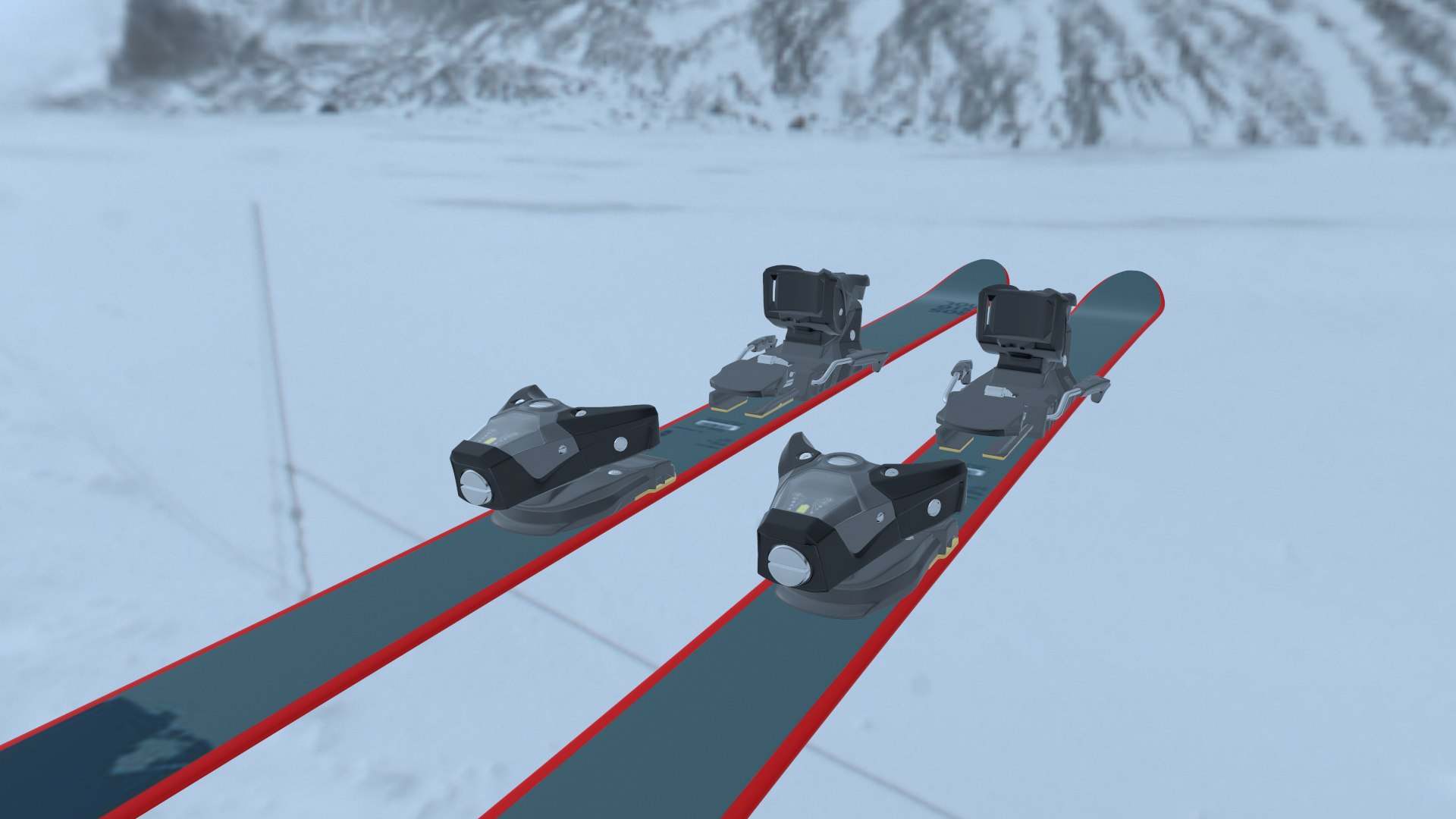 3D mountain skiing model - TurboSquid 1270773