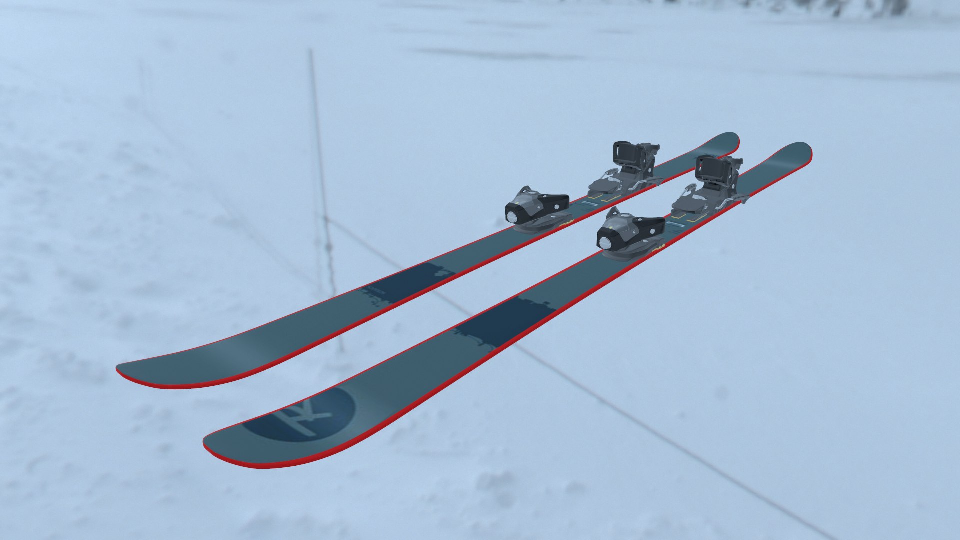 3D mountain skiing model - TurboSquid 1270773