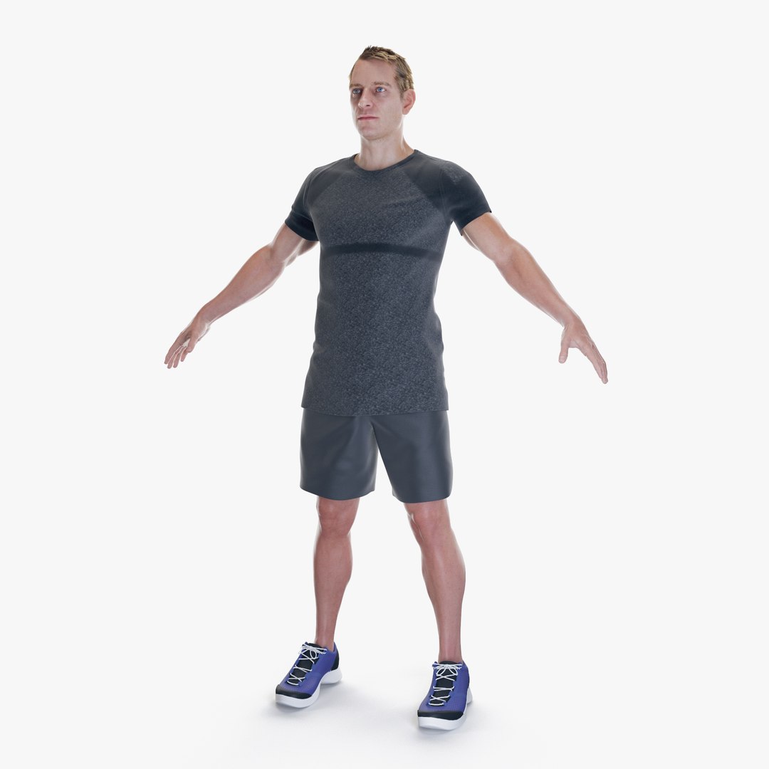 3D Male Workout Clothing Model - TurboSquid 2162139