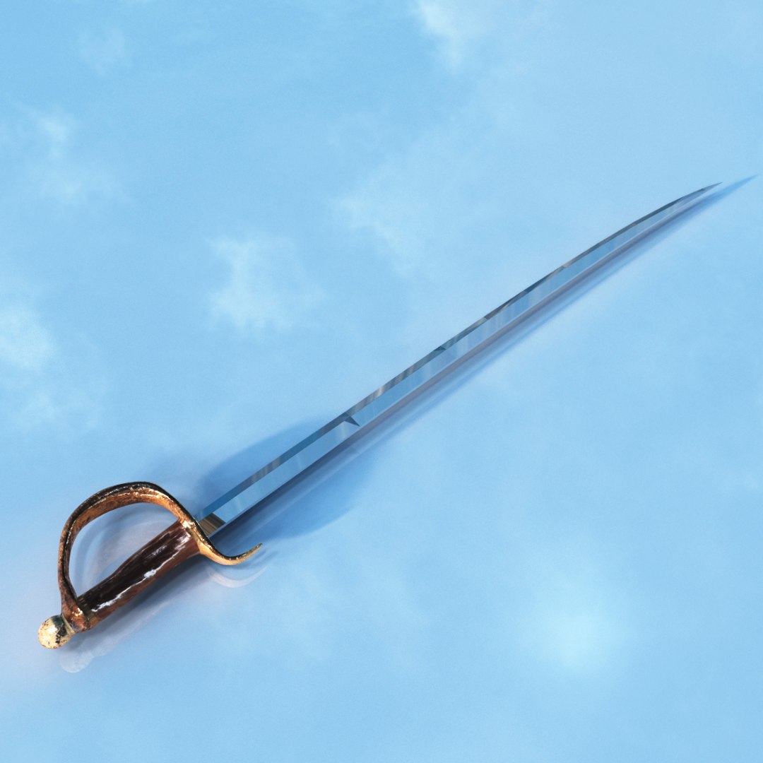 3d Sword Pirate Model