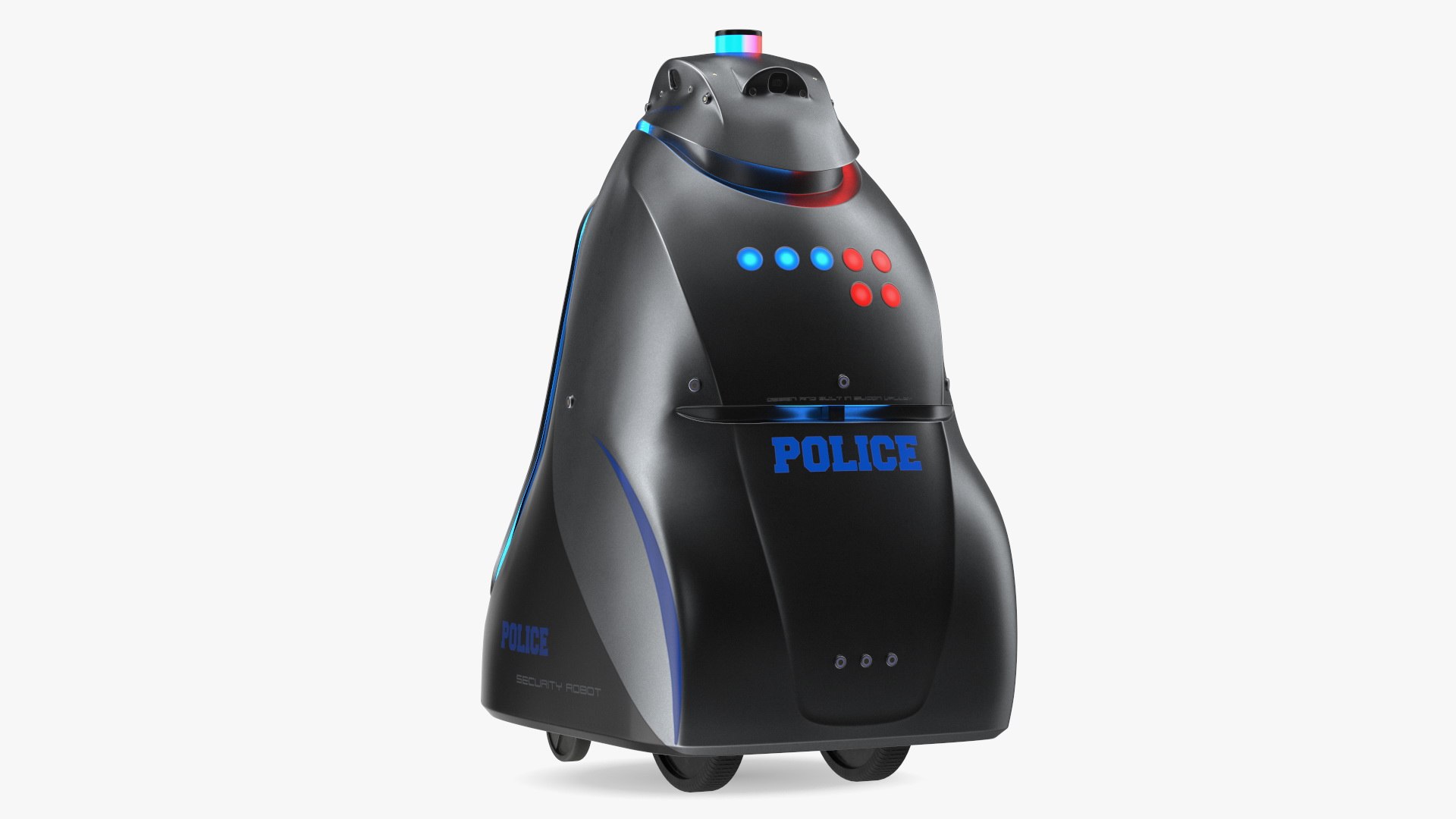 K5 Autonomous Security Robot Grey Rigged For Cinema 4D 3D - TurboSquid 2221252