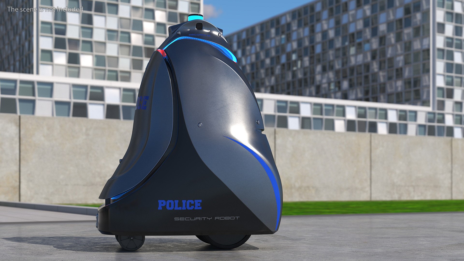 K5 Autonomous Security Robot Grey Rigged For Cinema 4D 3D - TurboSquid 2221252