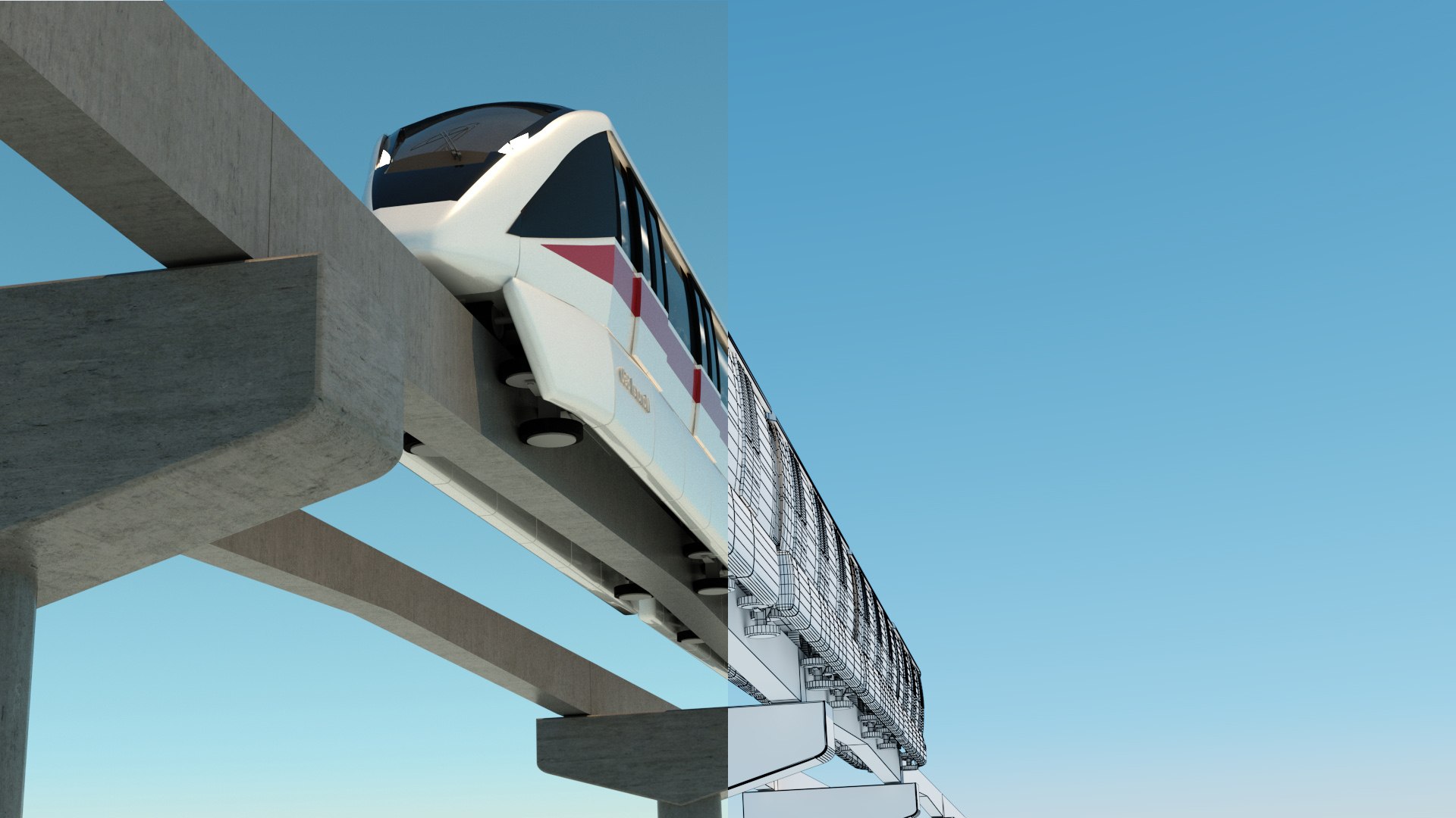 3D Monorail Model - TurboSquid 1878988