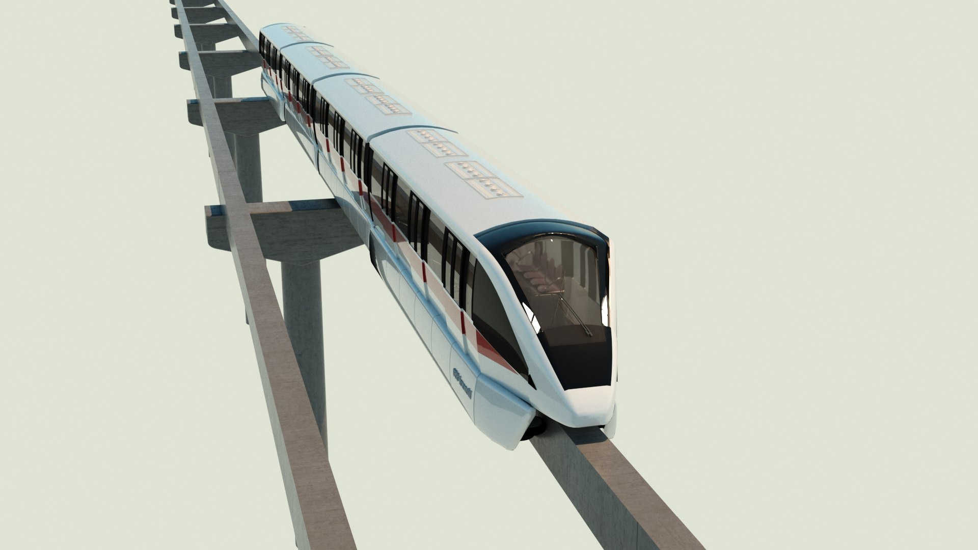 3D Monorail Model - TurboSquid 1878988