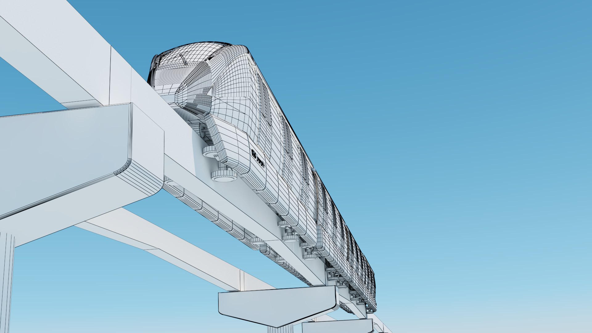 3D Monorail Model - TurboSquid 1878988