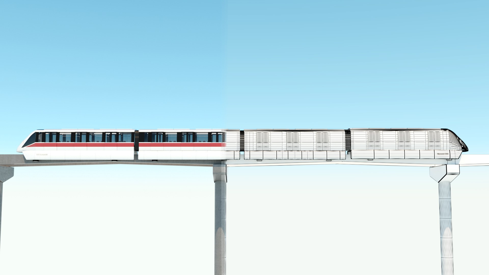 3D Monorail Model - TurboSquid 1878988