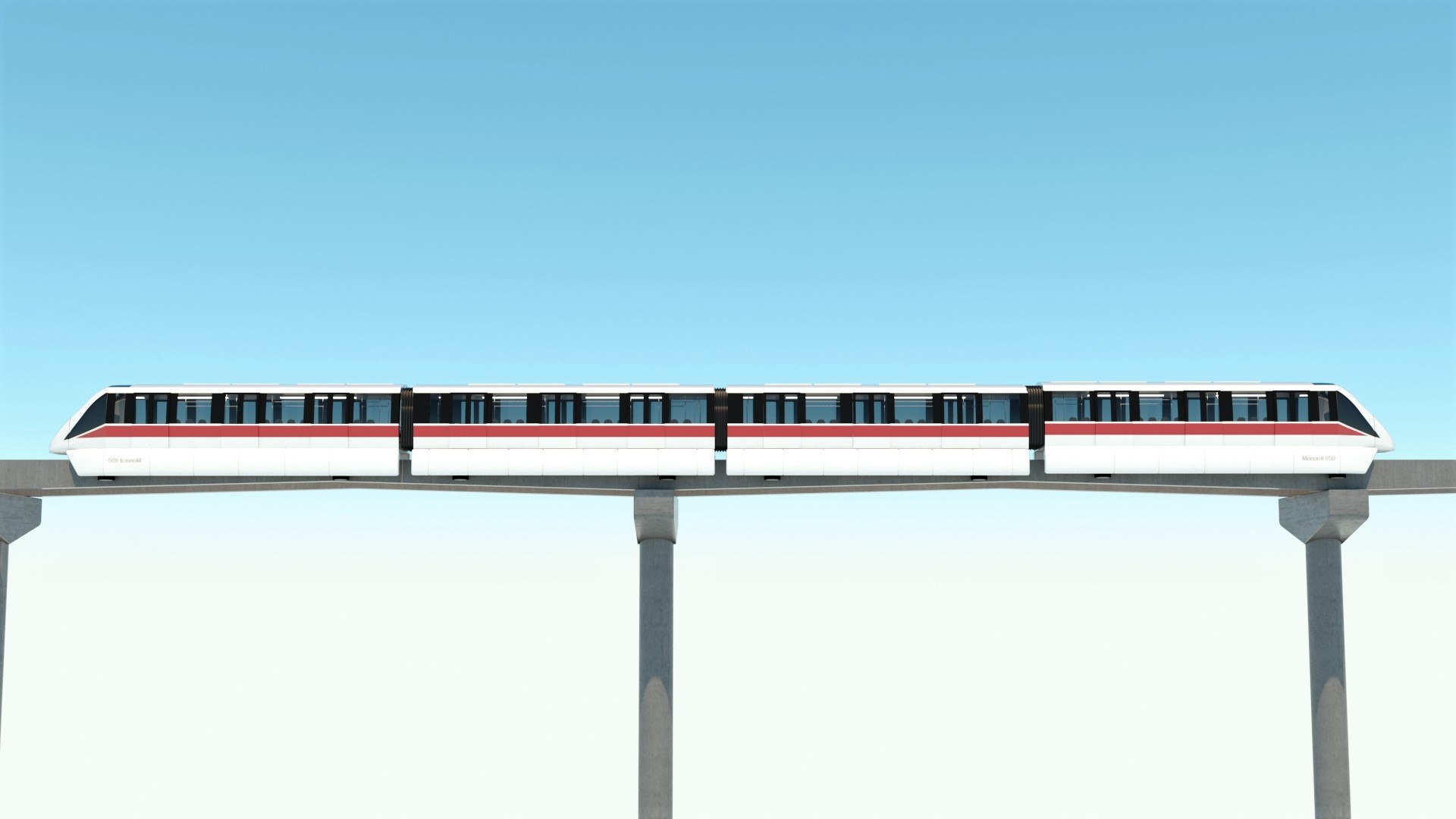 3D Monorail Model - TurboSquid 1878988