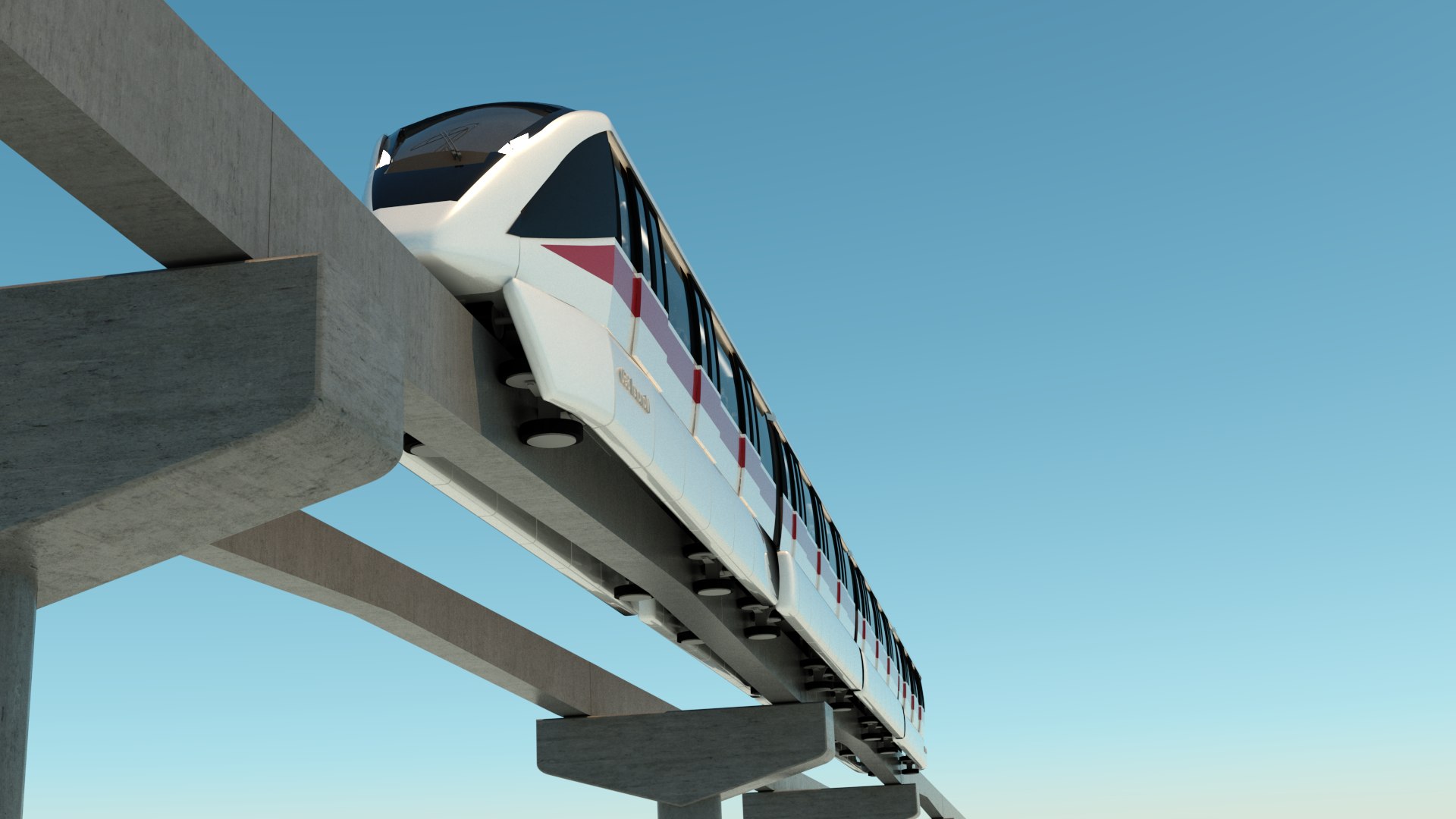 3D Monorail Model - TurboSquid 1878988