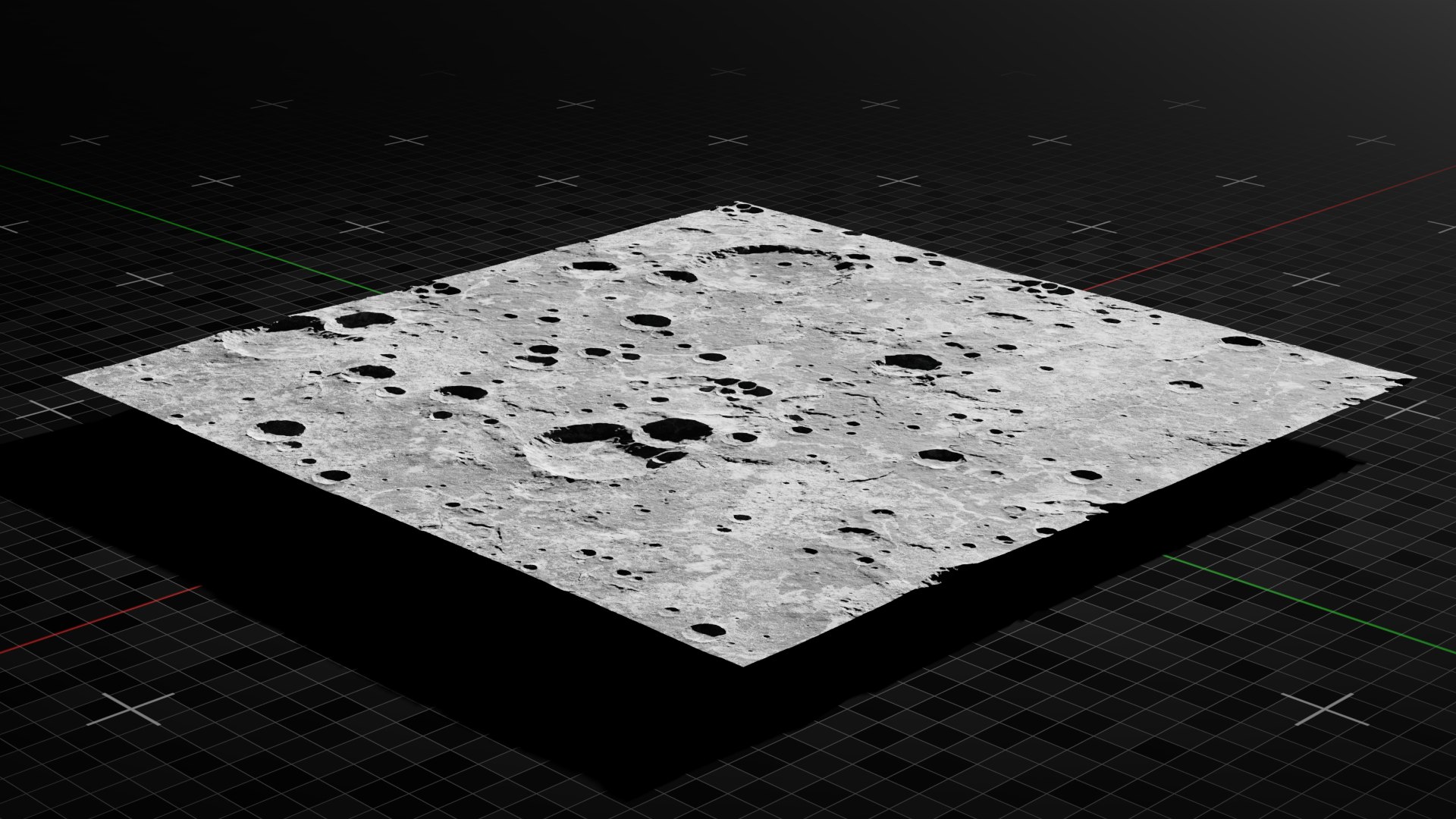 Moon Terrain Flat 1 3D - TurboSquid 2169682