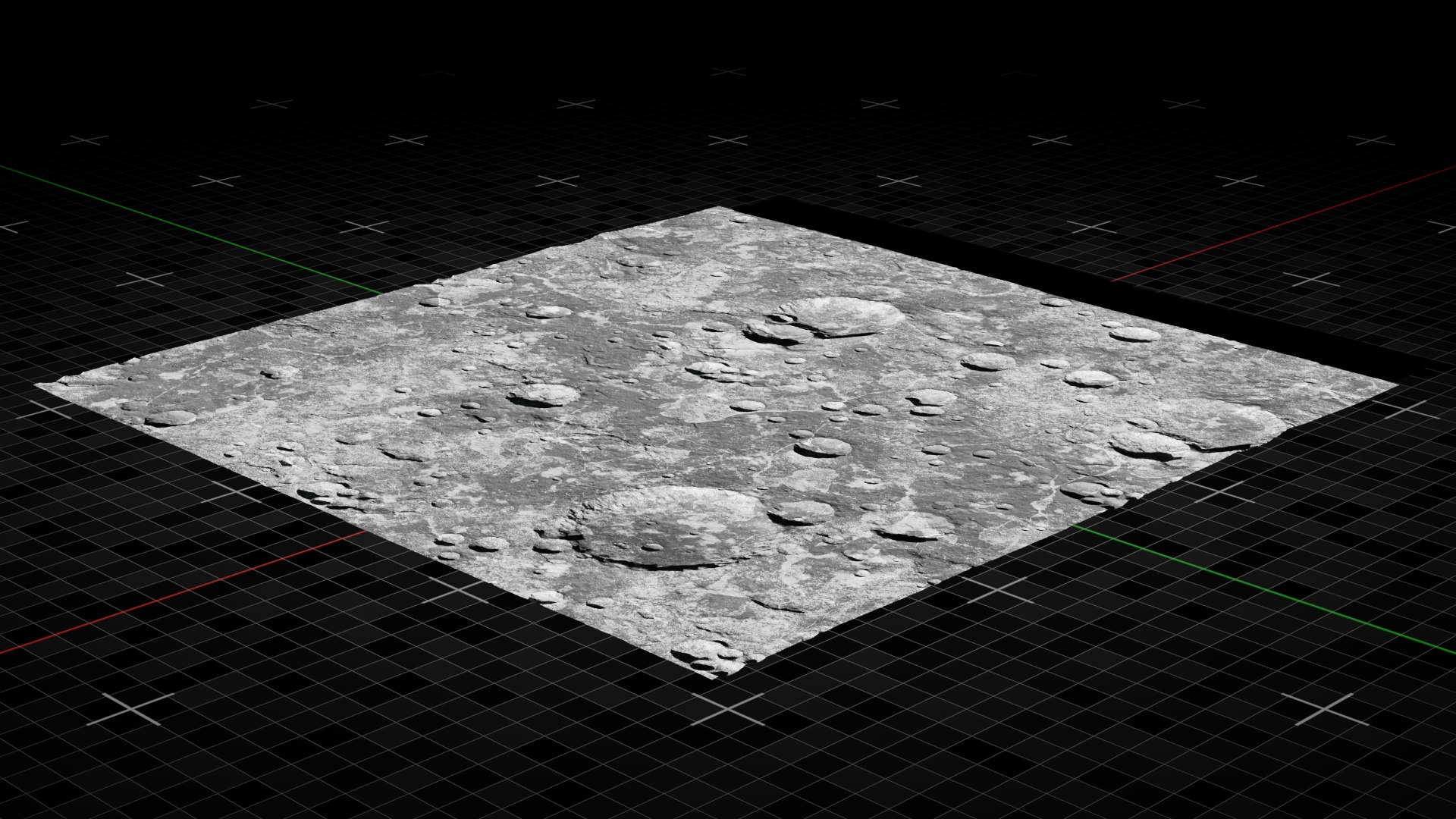 Moon Terrain Flat 1 3D - TurboSquid 2169682
