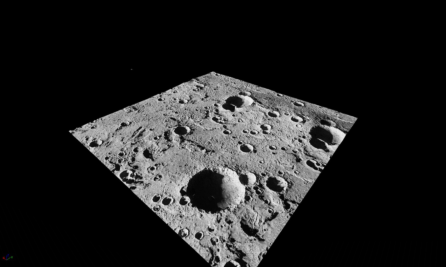 Moon Terrain Flat 1 3D - TurboSquid 2169682