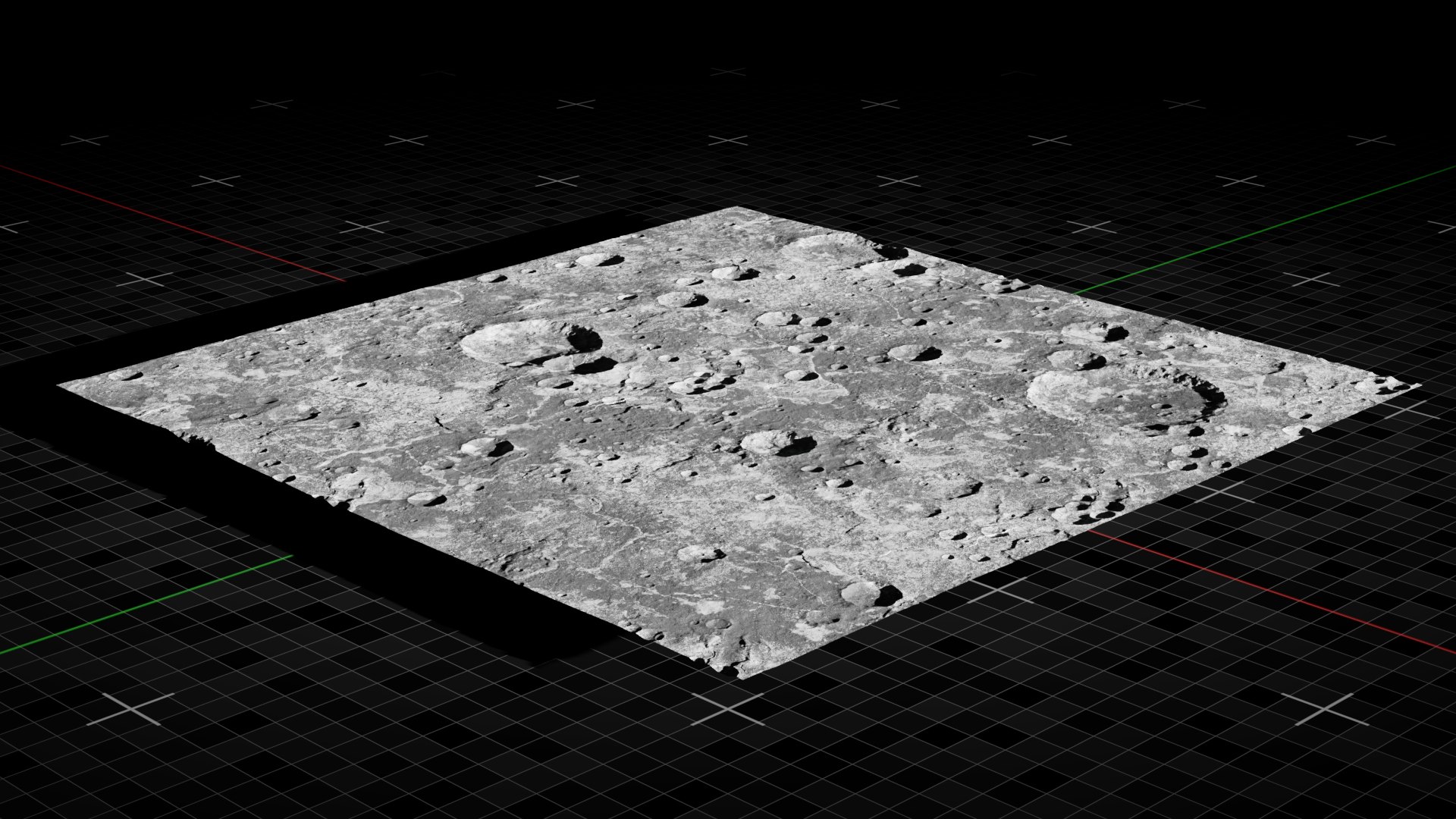 Moon Terrain Flat 1 3D - TurboSquid 2169682