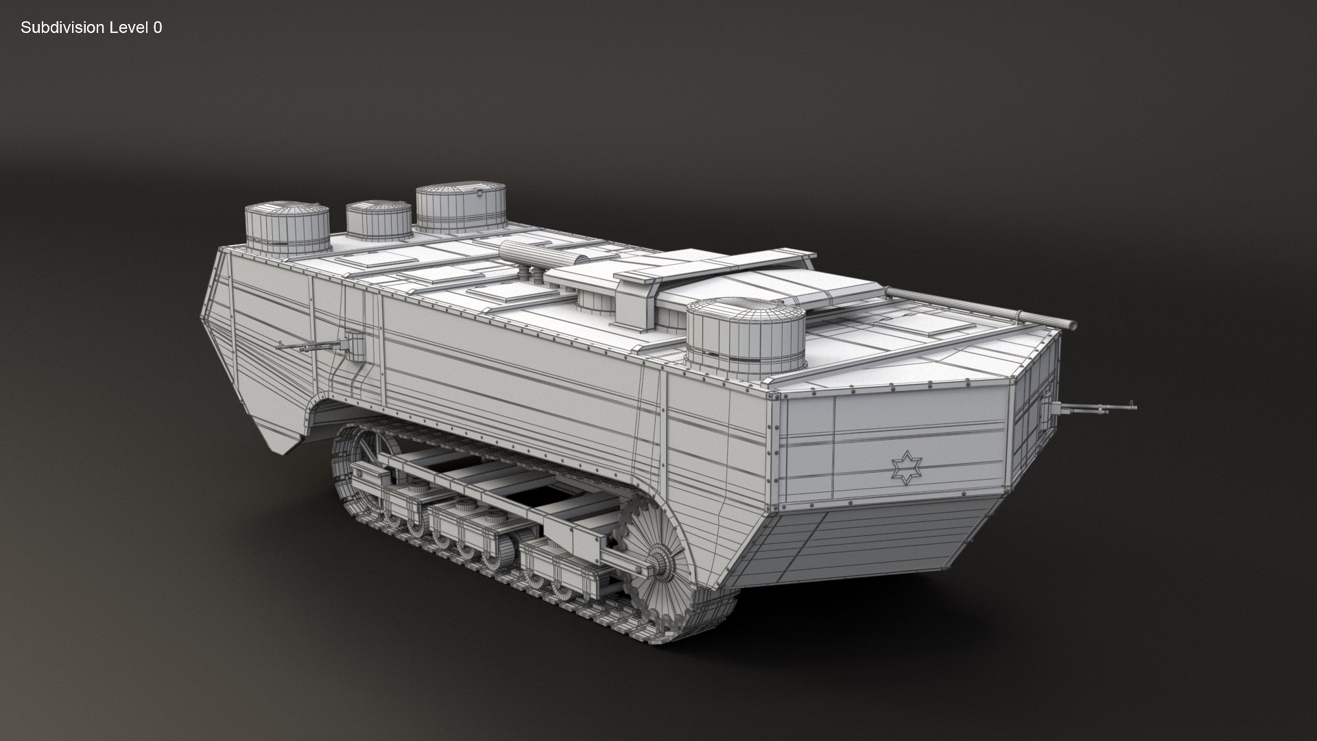 3D 1917 Saint-Chamond Tank Model - TurboSquid 1986729