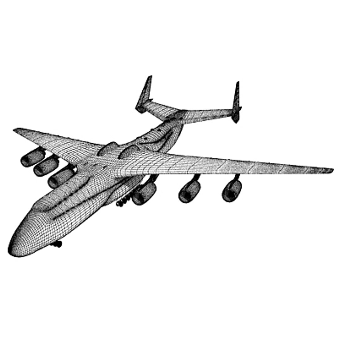 3d model of antonov an-225 mriya