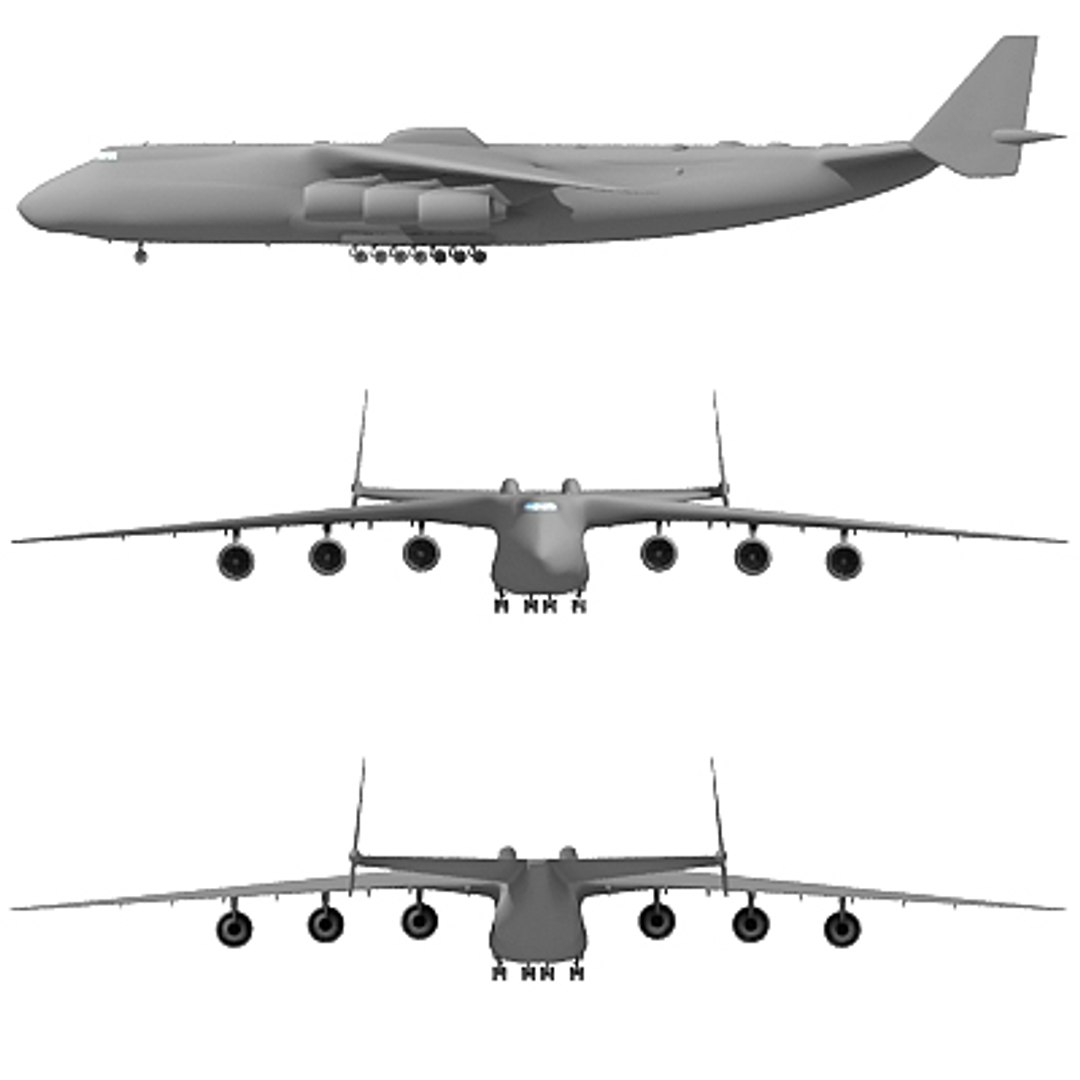 3d Model Of Antonov An-225 Mriya