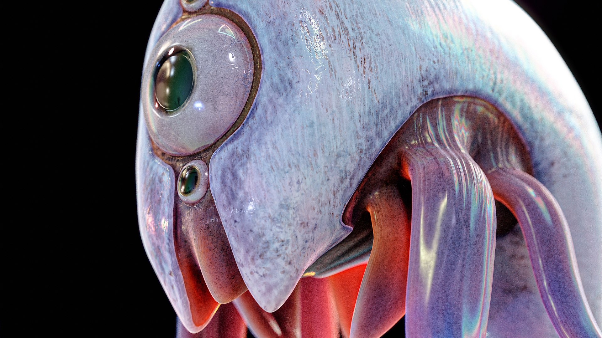 Alien Shrimp Parasite Creature PBR 3D - TurboSquid 2265466