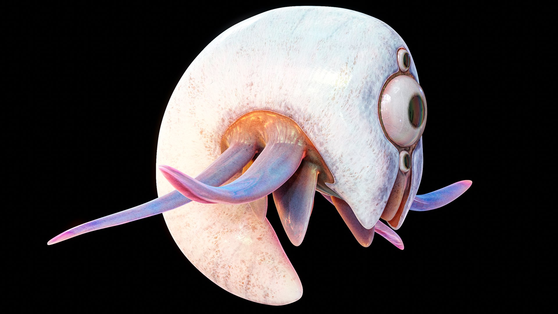 Alien Shrimp Parasite Creature PBR 3D - TurboSquid 2265466