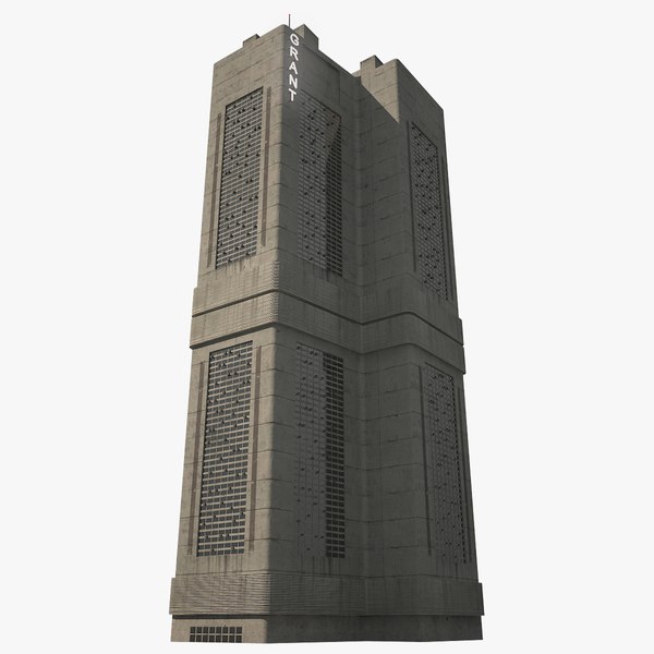 3d futuristic tower mega model