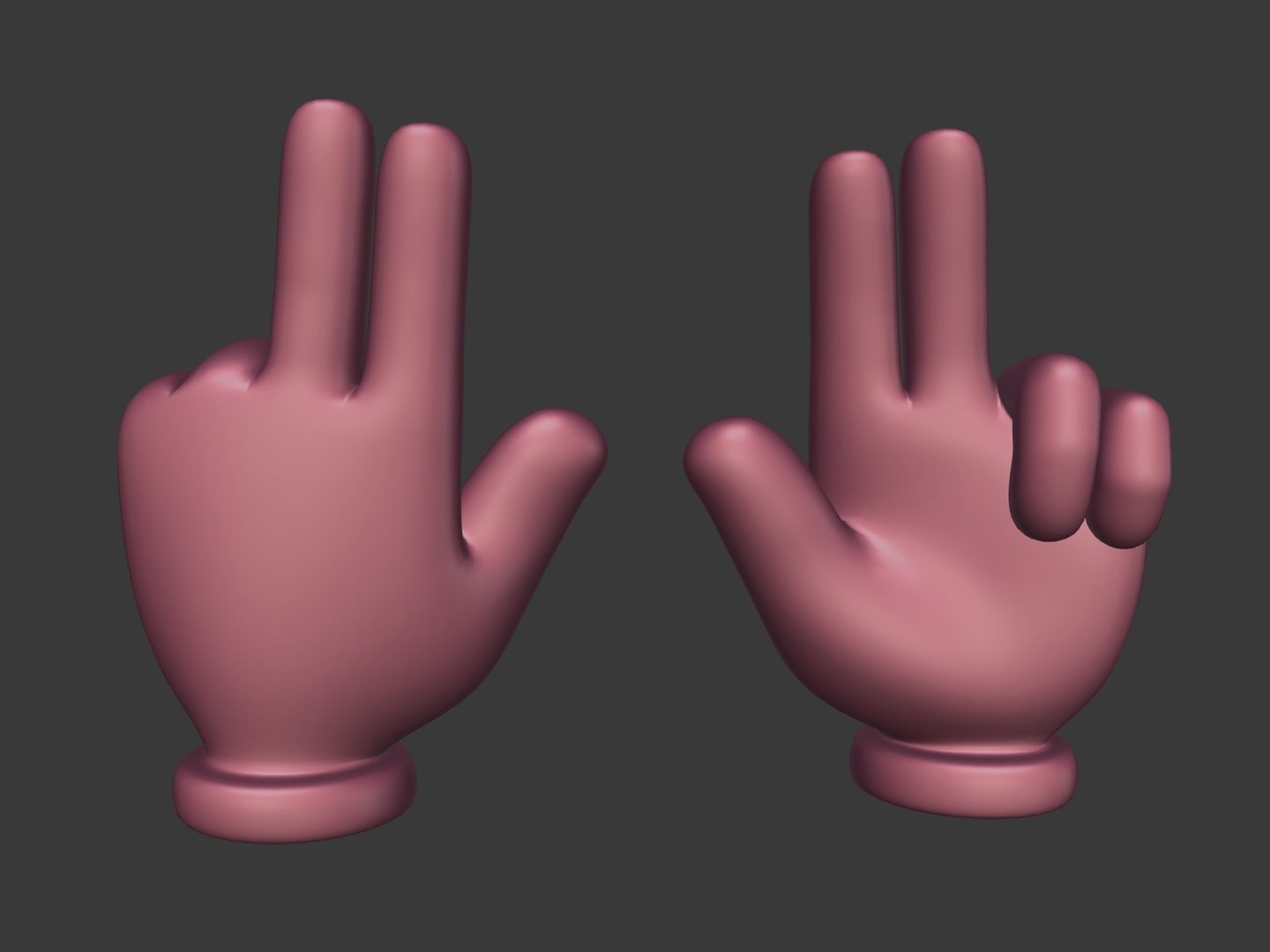 Cartoon Hand 3D Model - TurboSquid 1368236