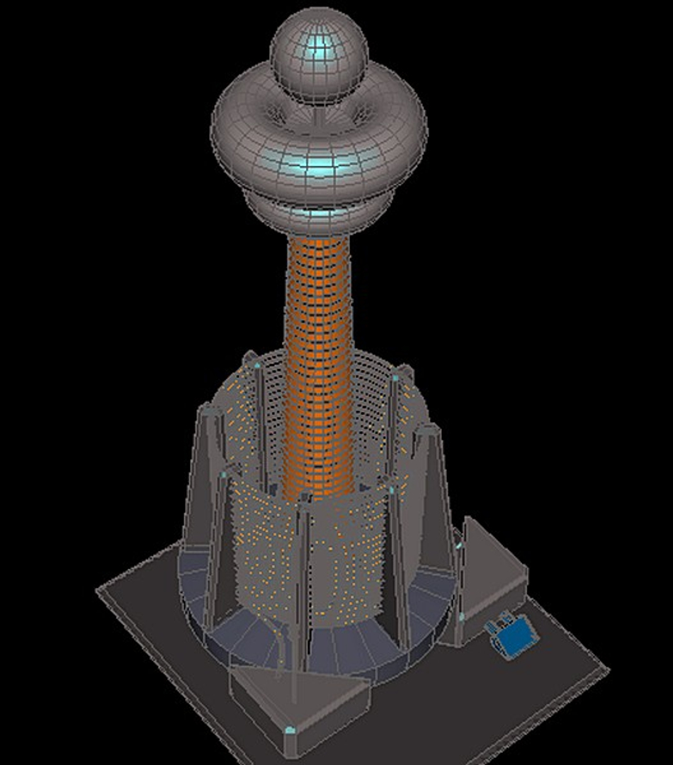 3ds max tesla coil
