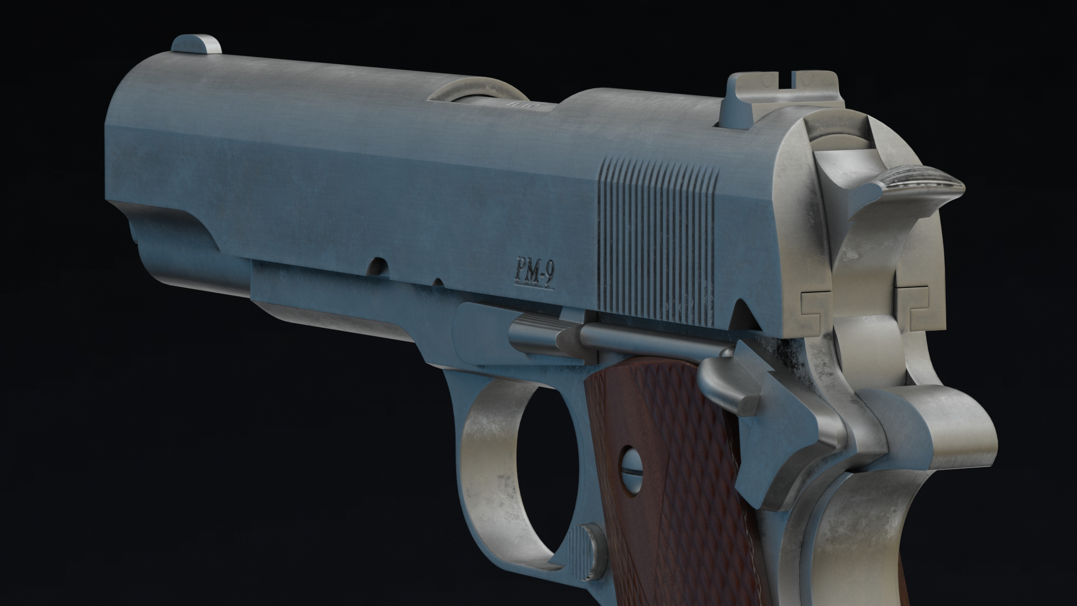 3D model Dan Wesson M1911 ACP Low Poly - TurboSquid 1806068