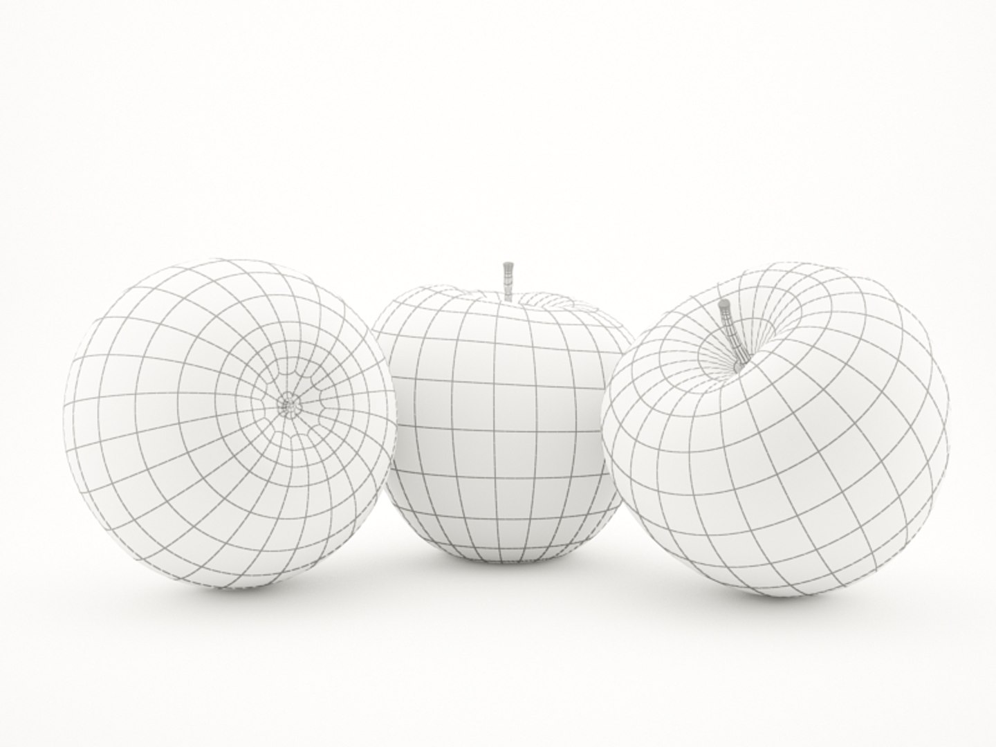 Apple Fruit 3d Model