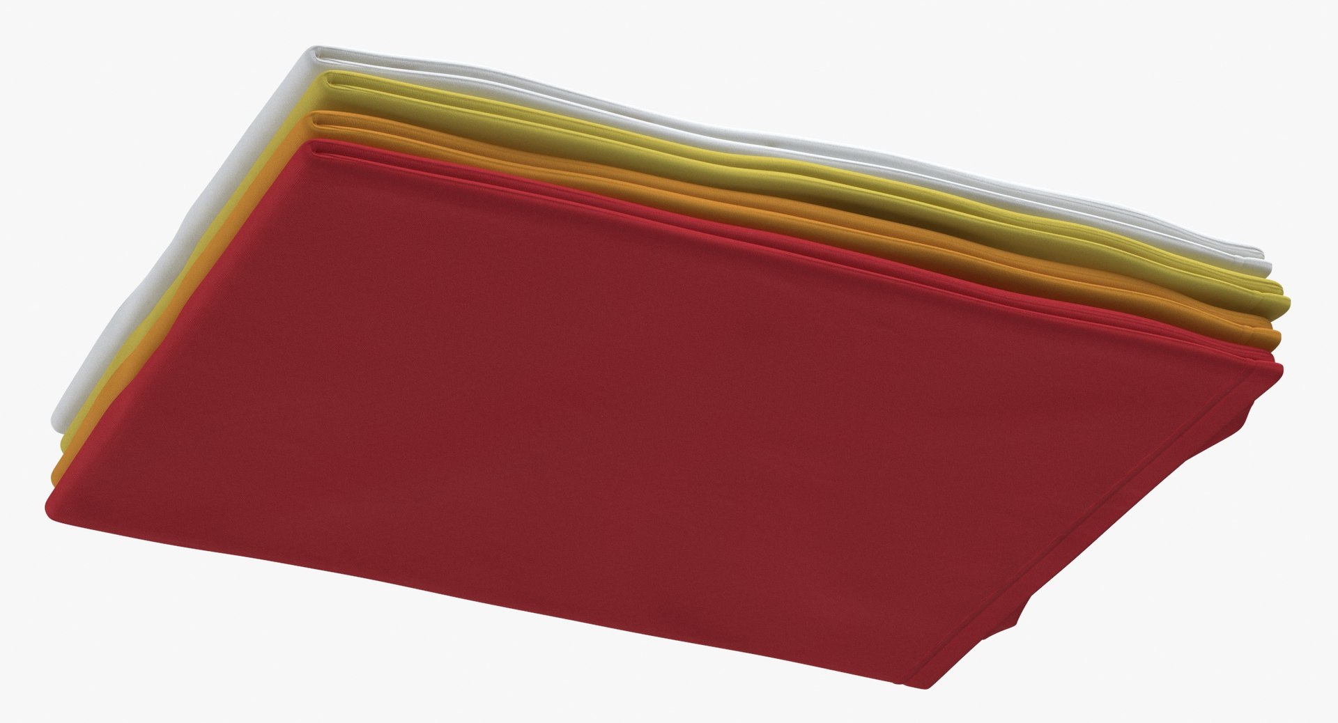 3D Female Crew Neck Folded Stacked With Tag Color Variations 02 ...