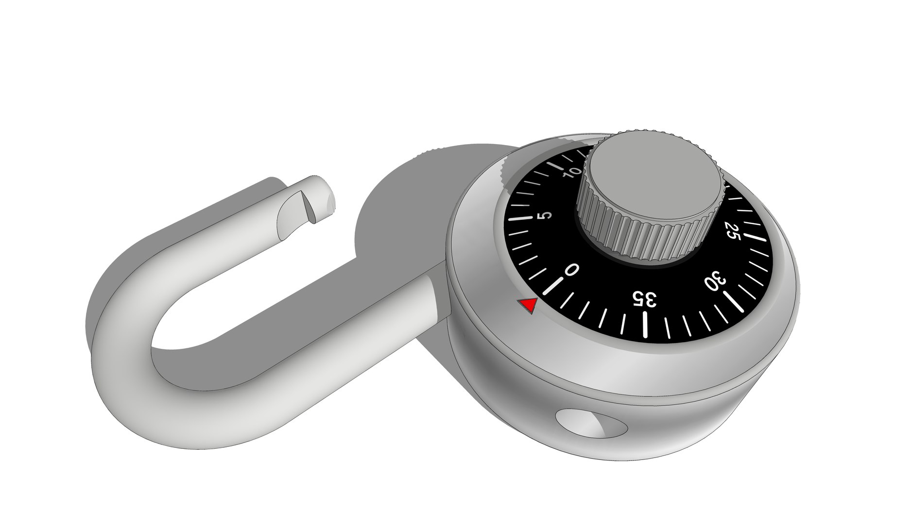 3D Combination Dial Padlock Model - TurboSquid 1912847