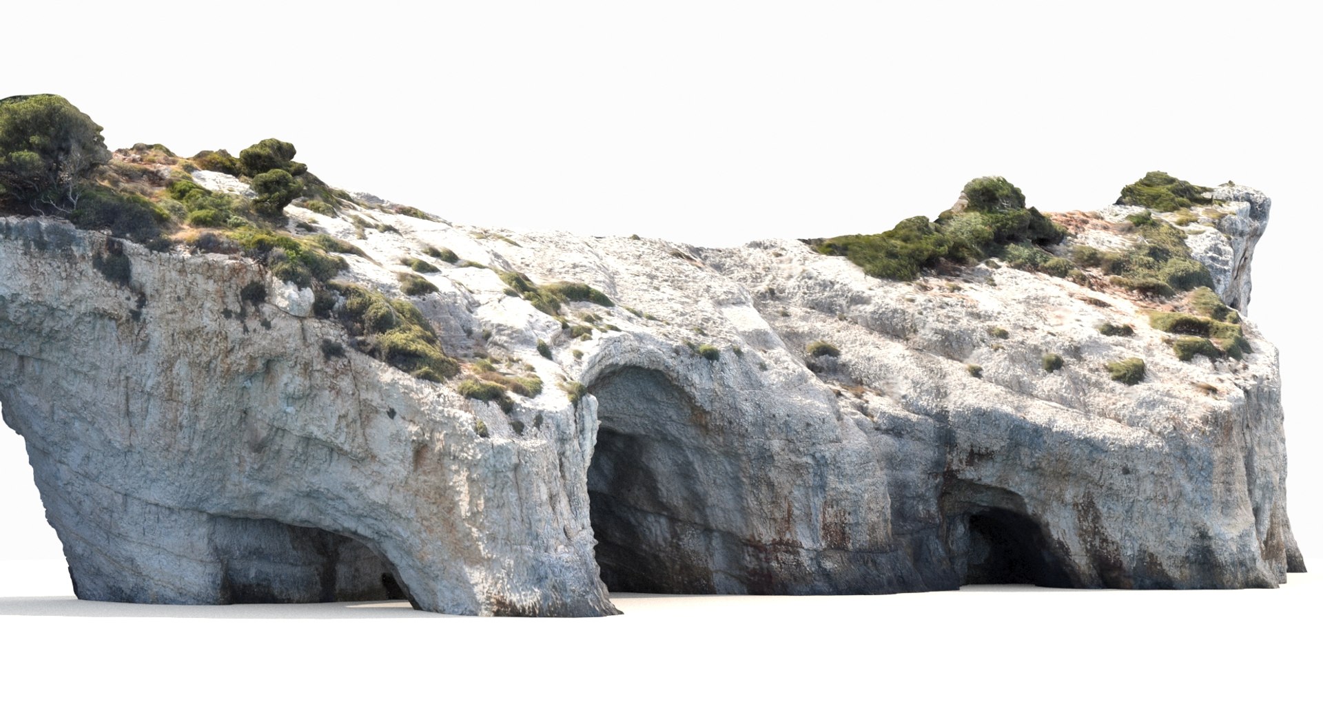 3D mediterranean cliffs model - TurboSquid 1210567