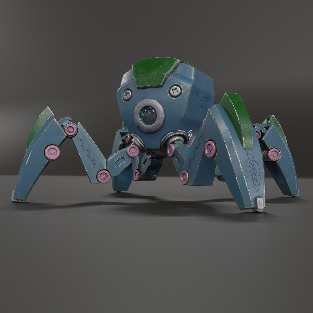 Spider Spy Droid Model - TurboSquid 2205317
