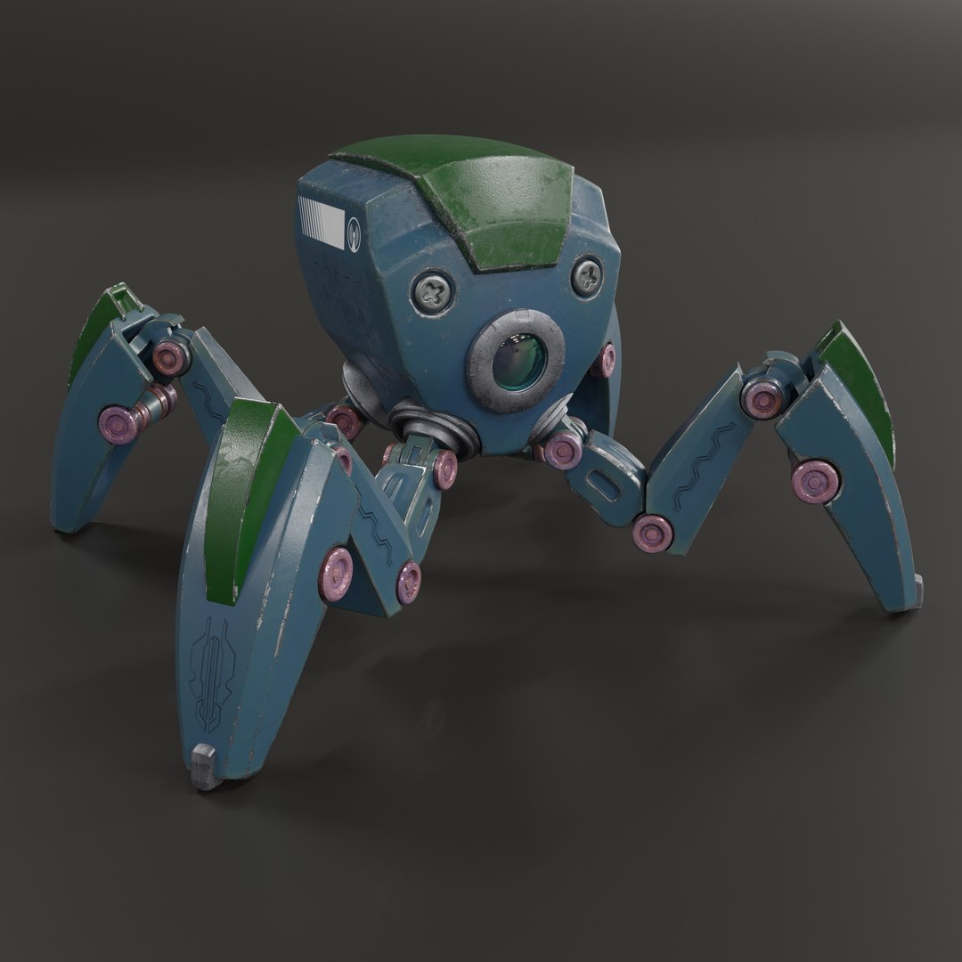 Spider Spy Droid Model - TurboSquid 2205317