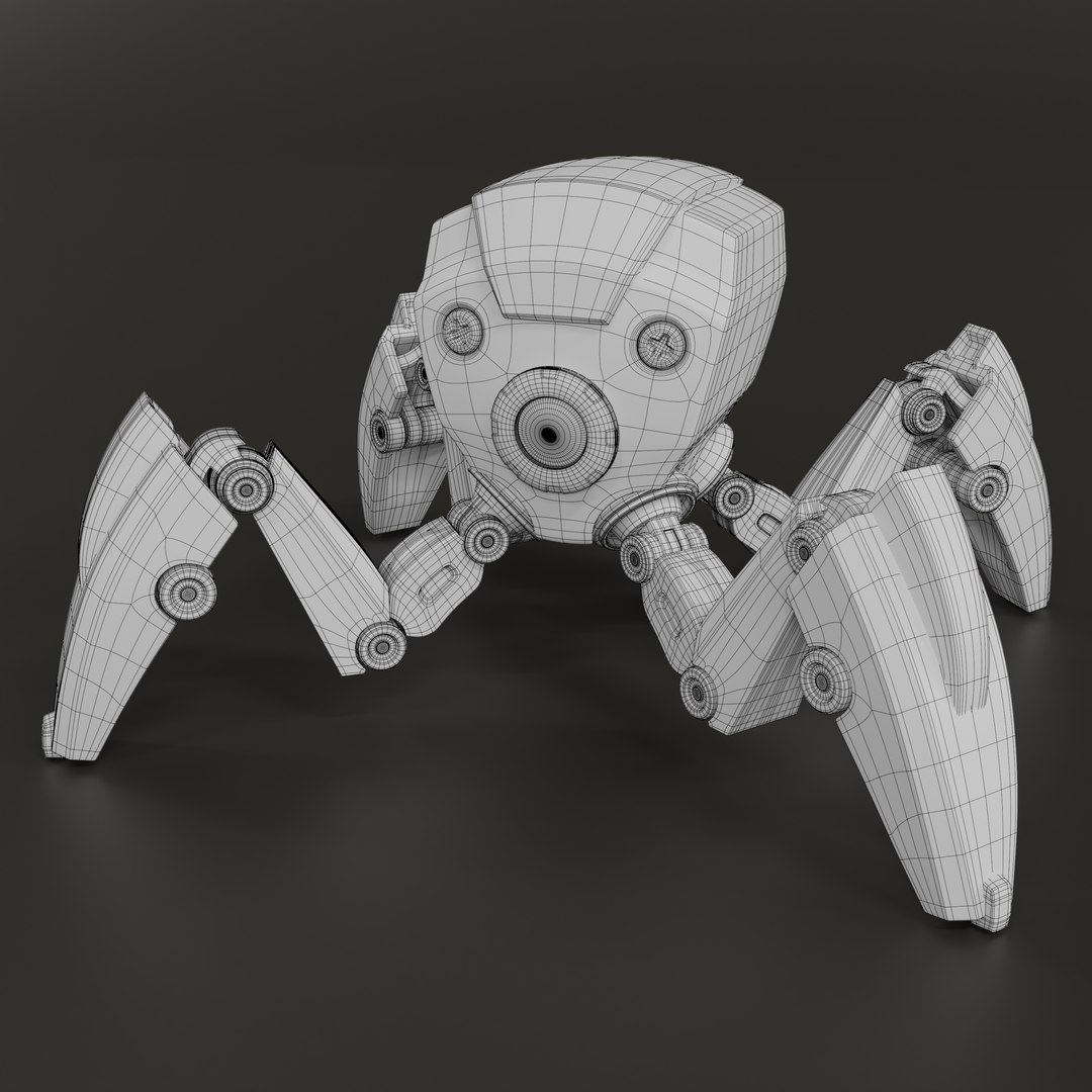 Spider Spy Droid Model - TurboSquid 2205317