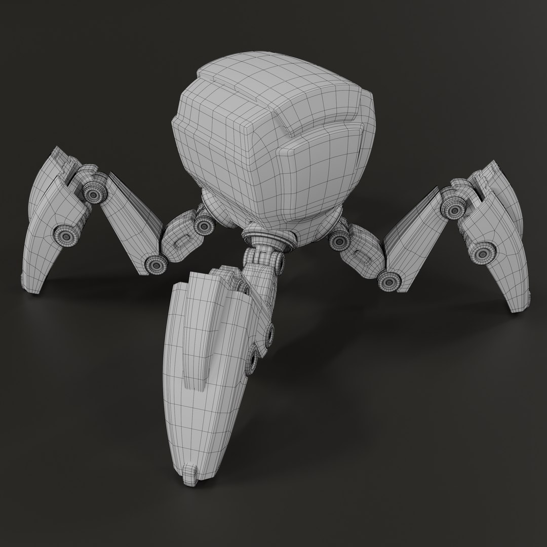 Spider Spy Droid Model - TurboSquid 2205317