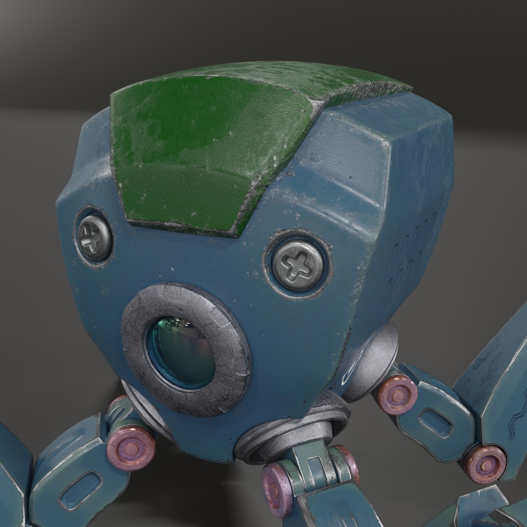 Spider Spy Droid Model - TurboSquid 2205317