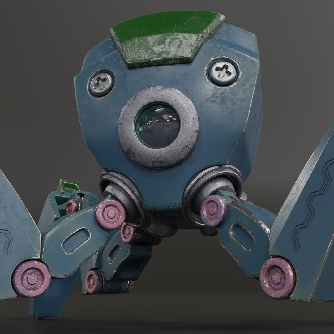 Spider Spy Droid Model - TurboSquid 2205317