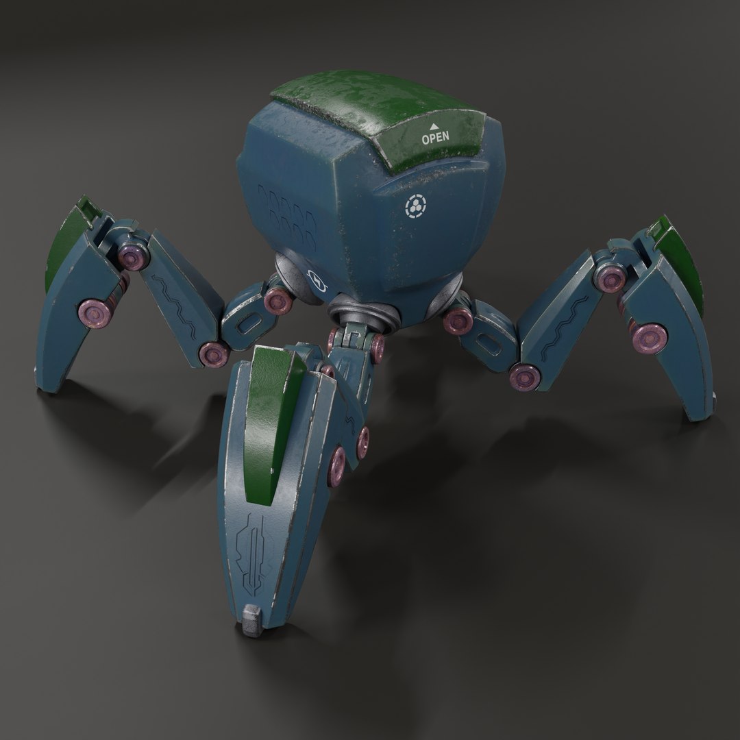 Spider Spy Droid Model - TurboSquid 2205317