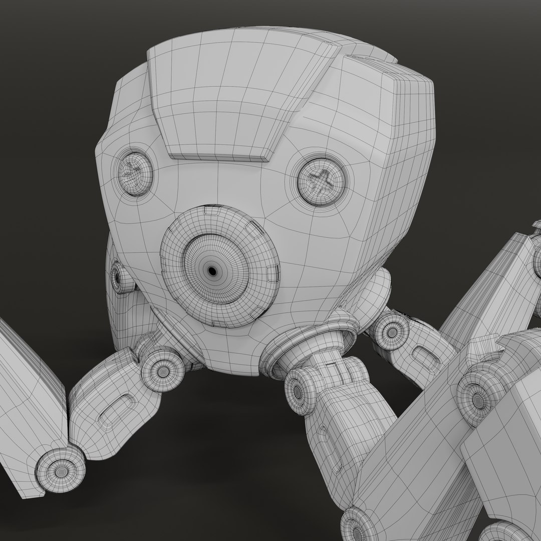 Spider Spy Droid Model - TurboSquid 2205317