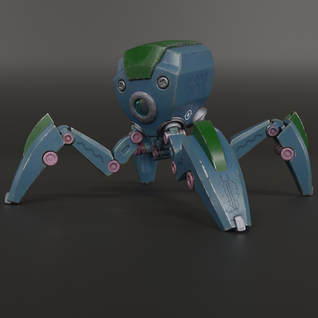 Spider Spy Droid Model - TurboSquid 2205317