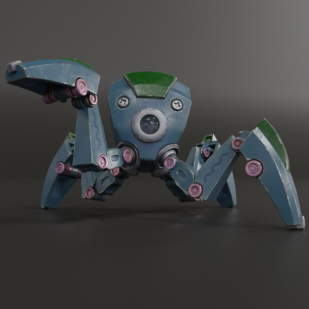 Spider Spy Droid Model - TurboSquid 2205317