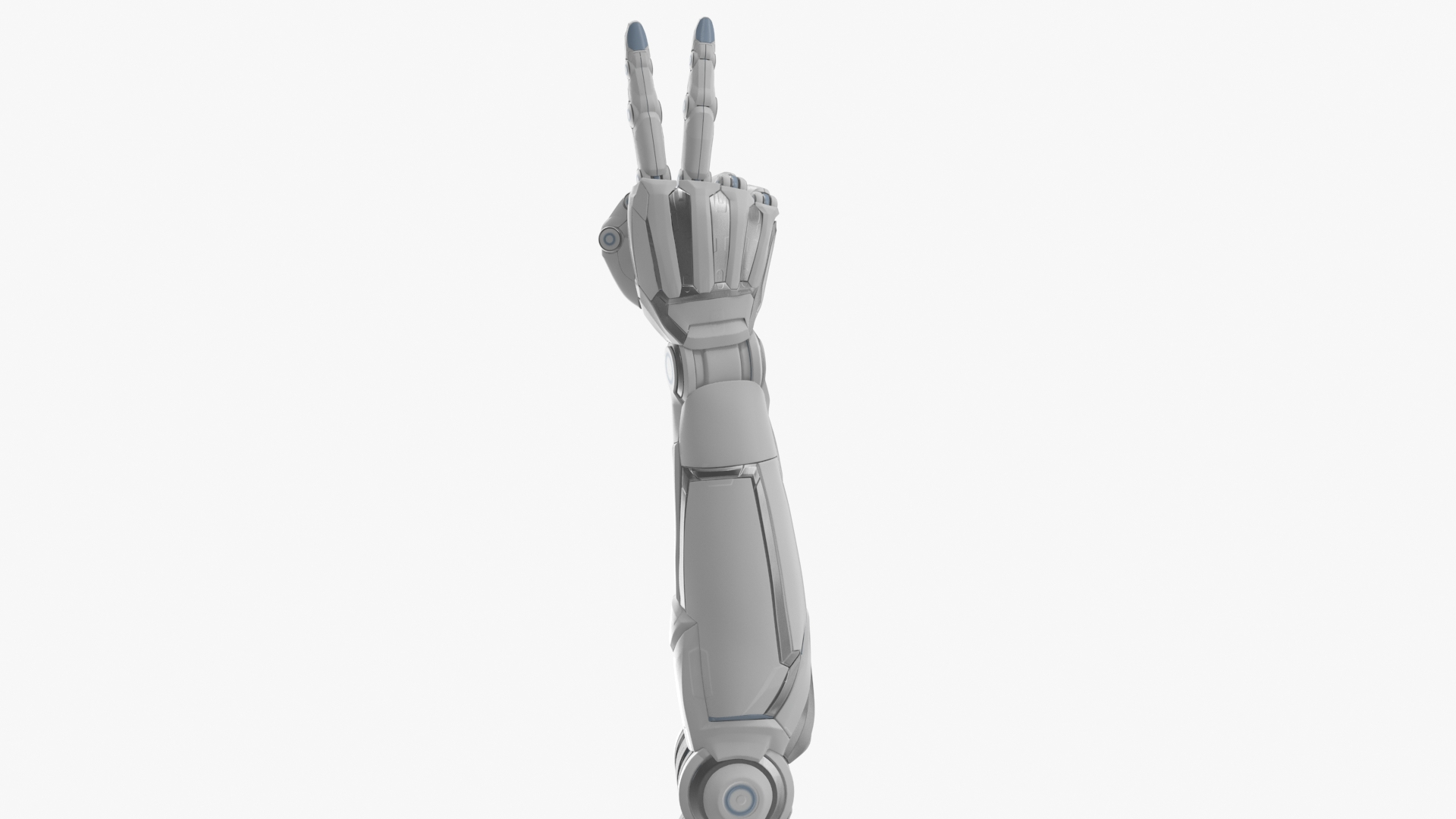 3D Cyborg Arm Shows Peace Model - TurboSquid 2294729