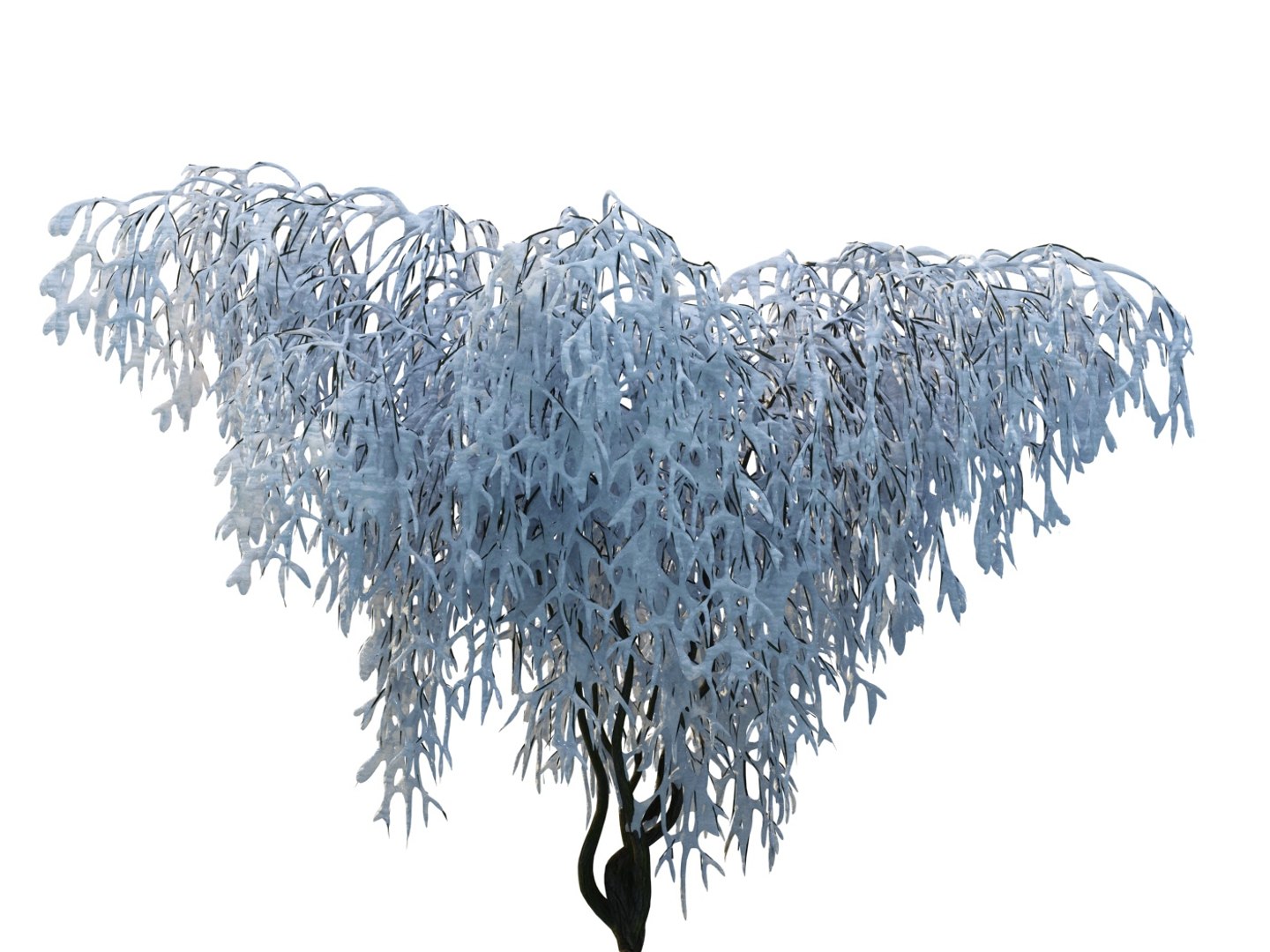 3d Frozen Tree Pack 4