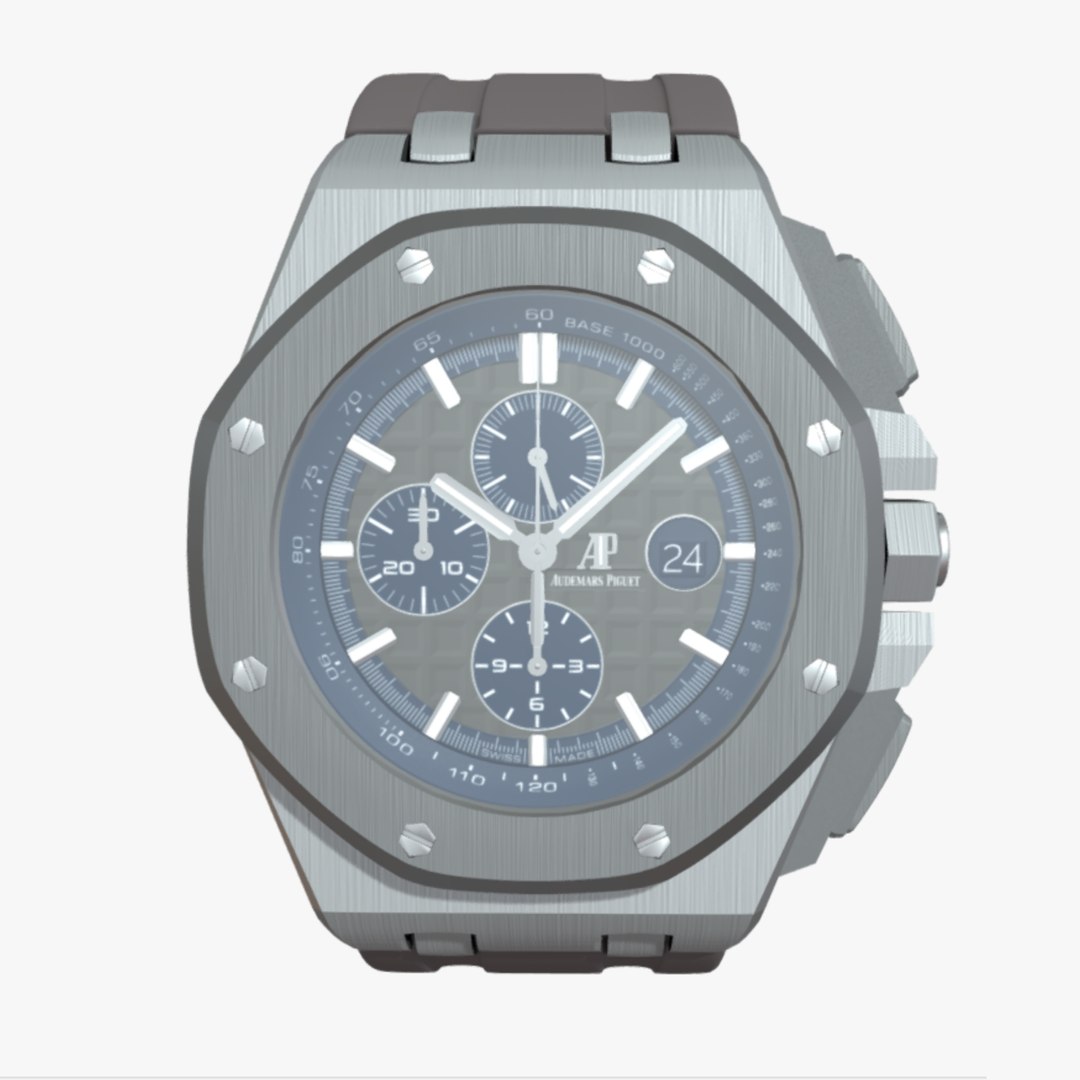 3D Model Audemars Piguet Royal Oak Offshore - TurboSquid 2192403